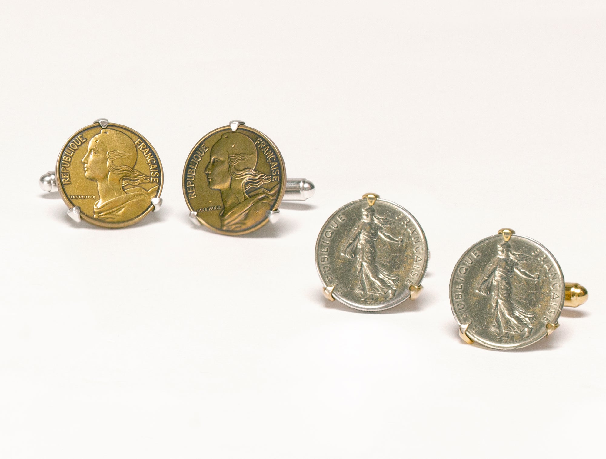 French Franc Cuff Links