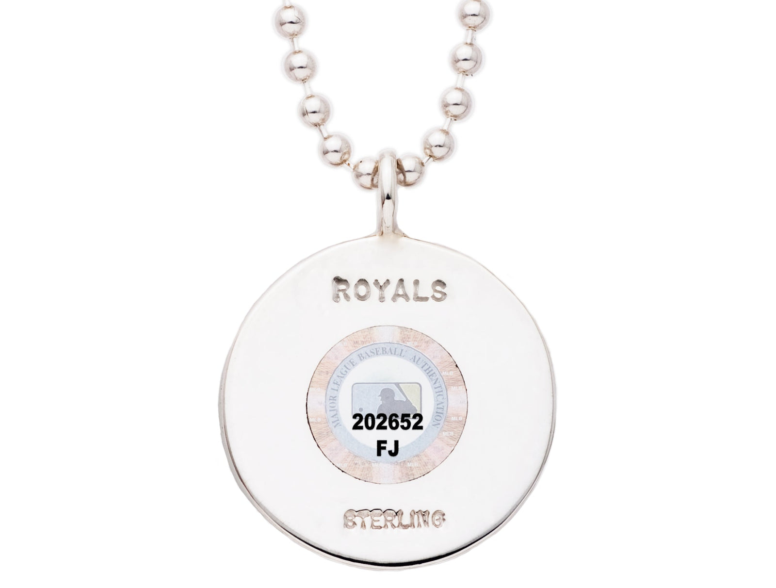 MLB Game Used Baseball Necklace